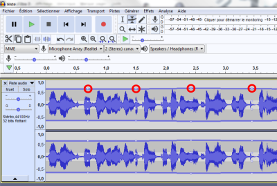 Prise en main du logiciel Audacity